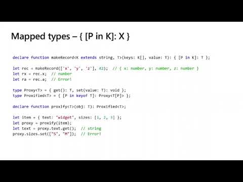 Anders Hejlsberg on Typescript Mapped Types