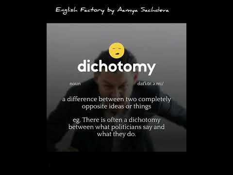 Dichotomy || Vocabulary || English Factory || Aamya Sachdeva