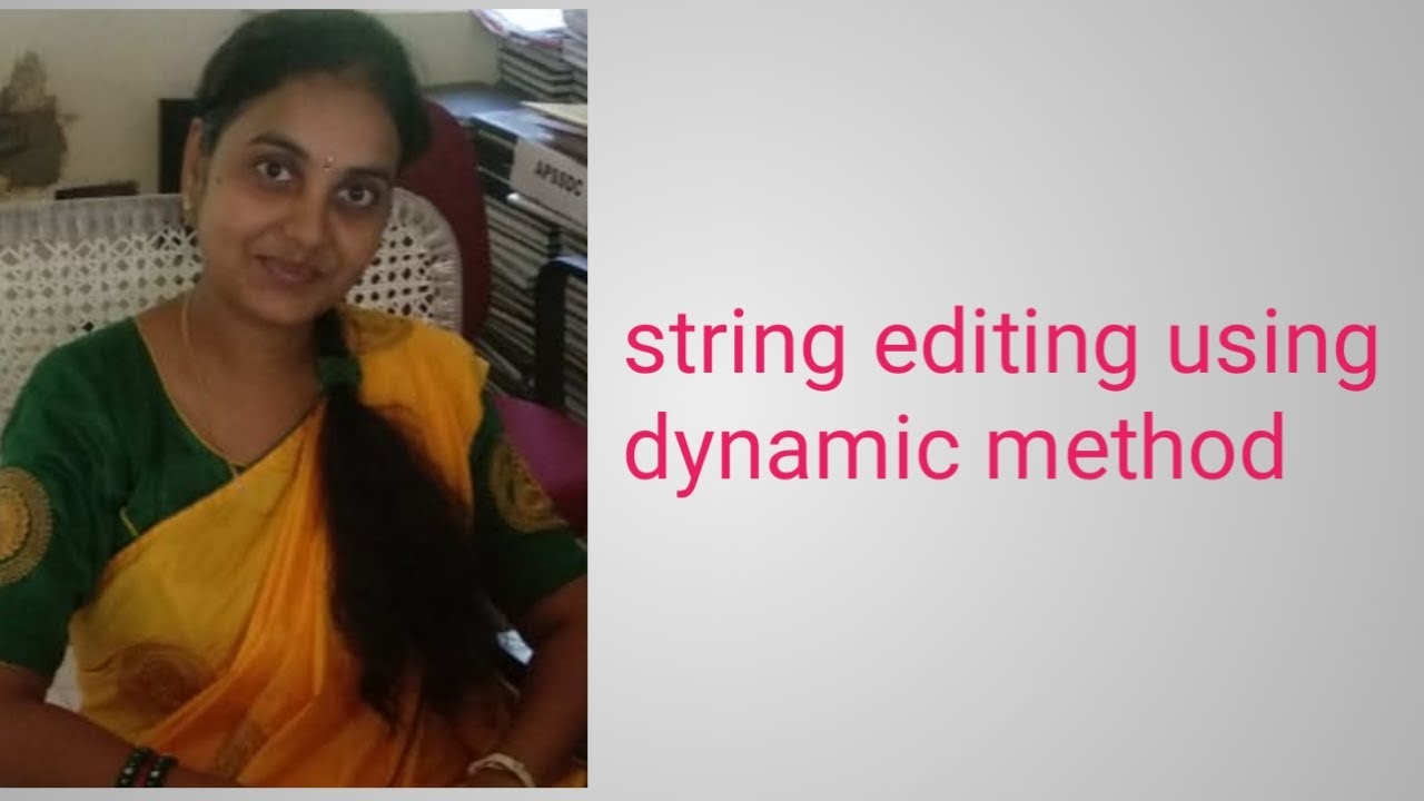 String editing problem|| string editing problem using dynamic method || minimum string editing