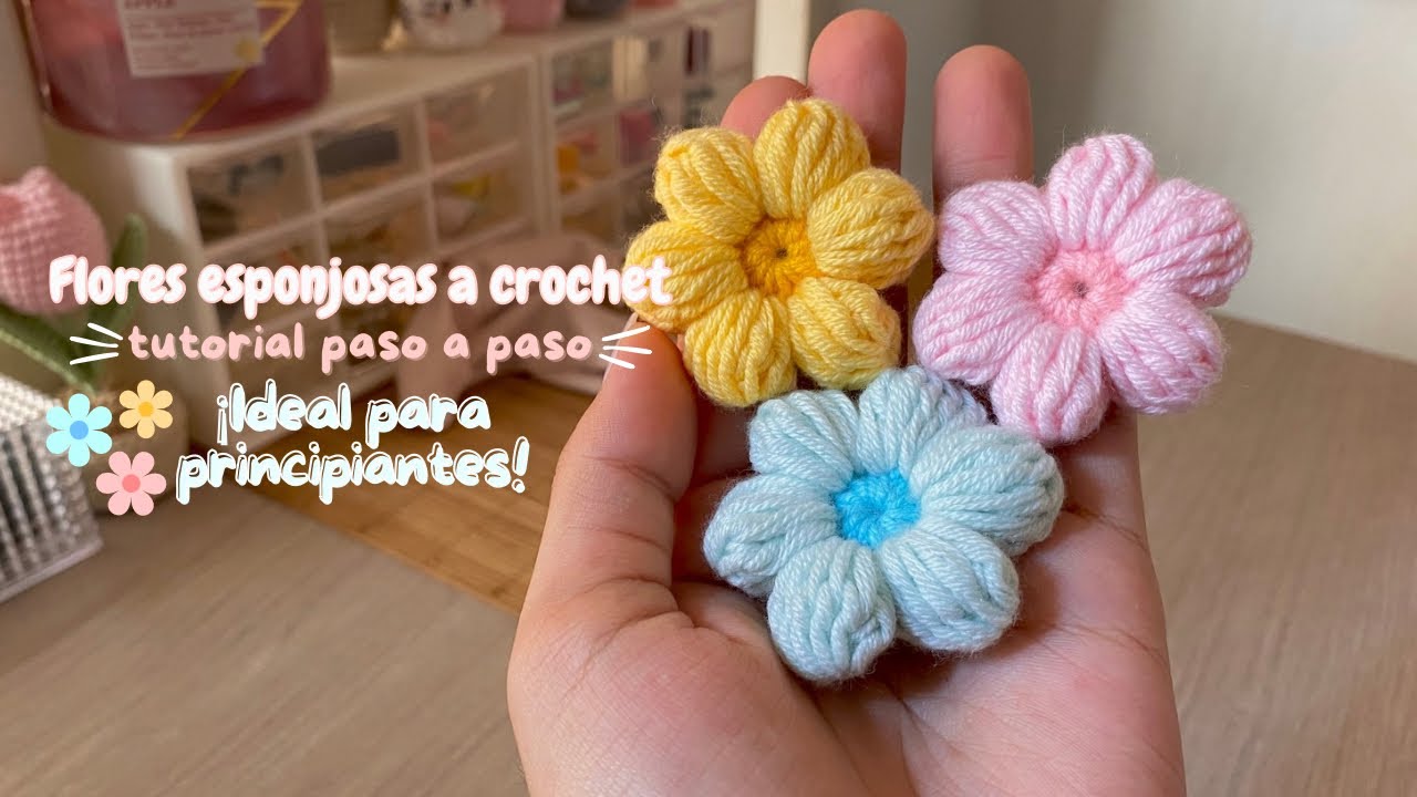 The easiest flowers to crochet 😱 | Easy step-by-step tutorial | Crochet flowers 🌸🌼