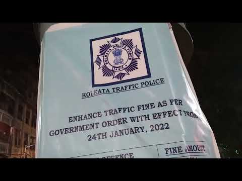 Kolkata traffic #police without ⛑️helmet challan fine amount 2022 #bike.