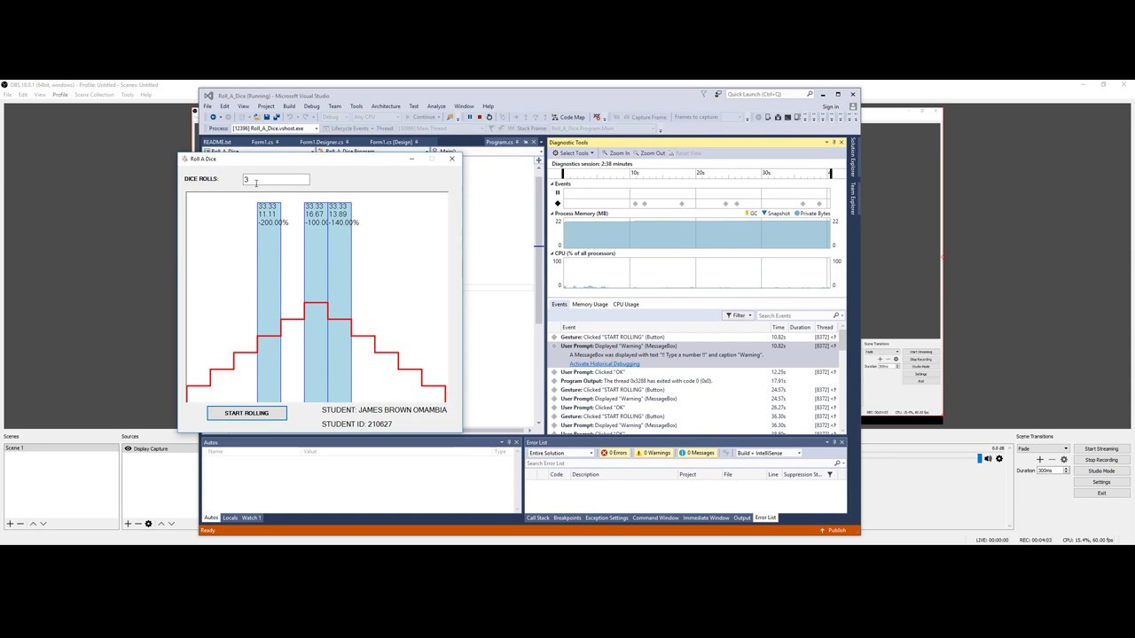 Roll Dice Application Testing