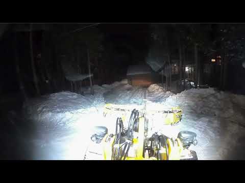 Snow Plowing a Residential Neighborhood in Breckenridge, Colorado