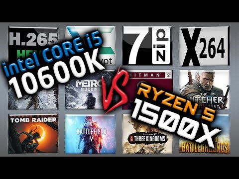 Intel i5 10600K vs Ryzen 5 1500X Benchmarks – 15 Tests 🔥
