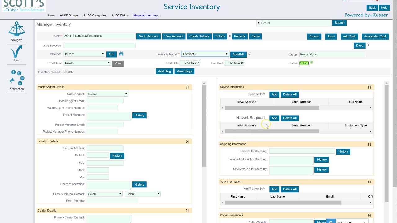 Basic mTusker   Service Inventory