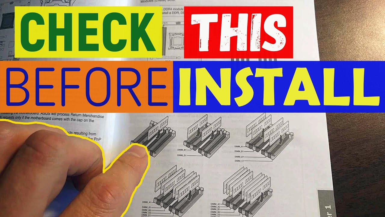 2 THINGS TO CHECK BEFORE INSTALLING DDR4 MEMORY STICKS