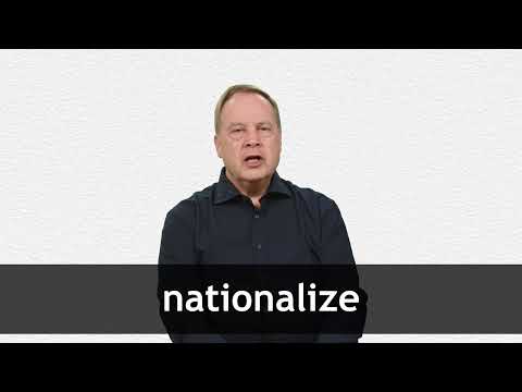 NATIONALIZE definition and meaning | Collins English Dictionary