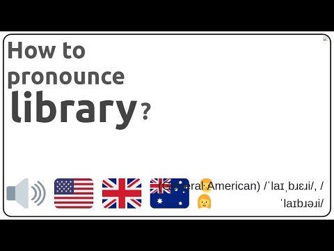 How to pronounce library in english?