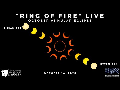 "Ring of Fire" Annular Eclipse Livestream | October 14, 2023