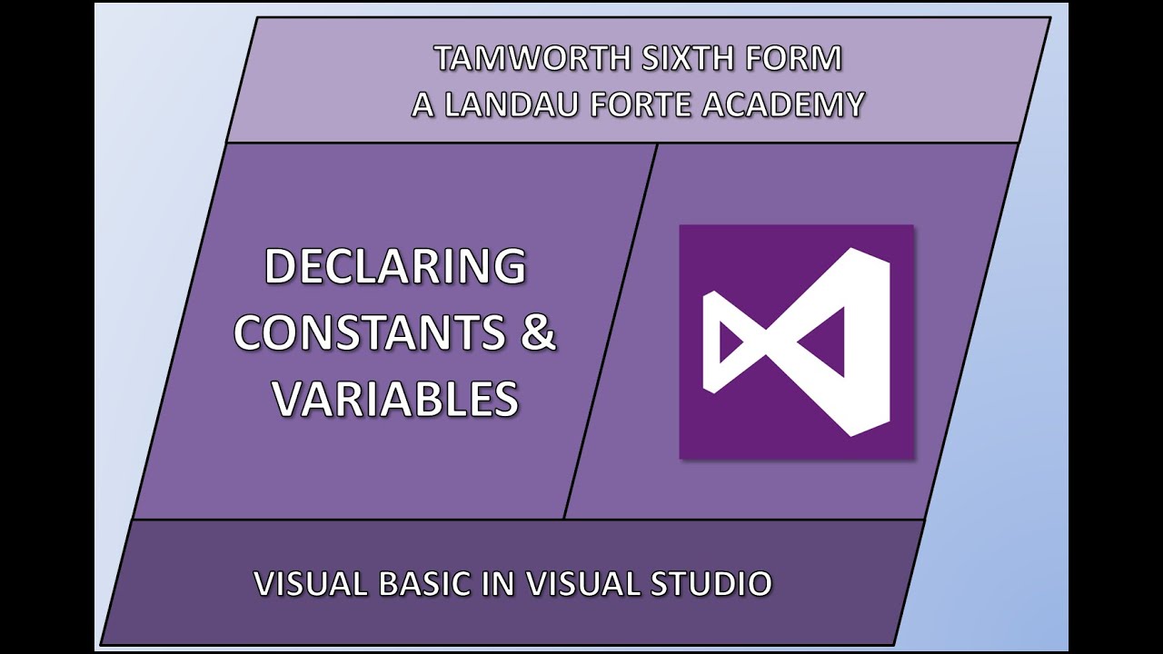 Visual Basic - Declaring a Variable & Constant