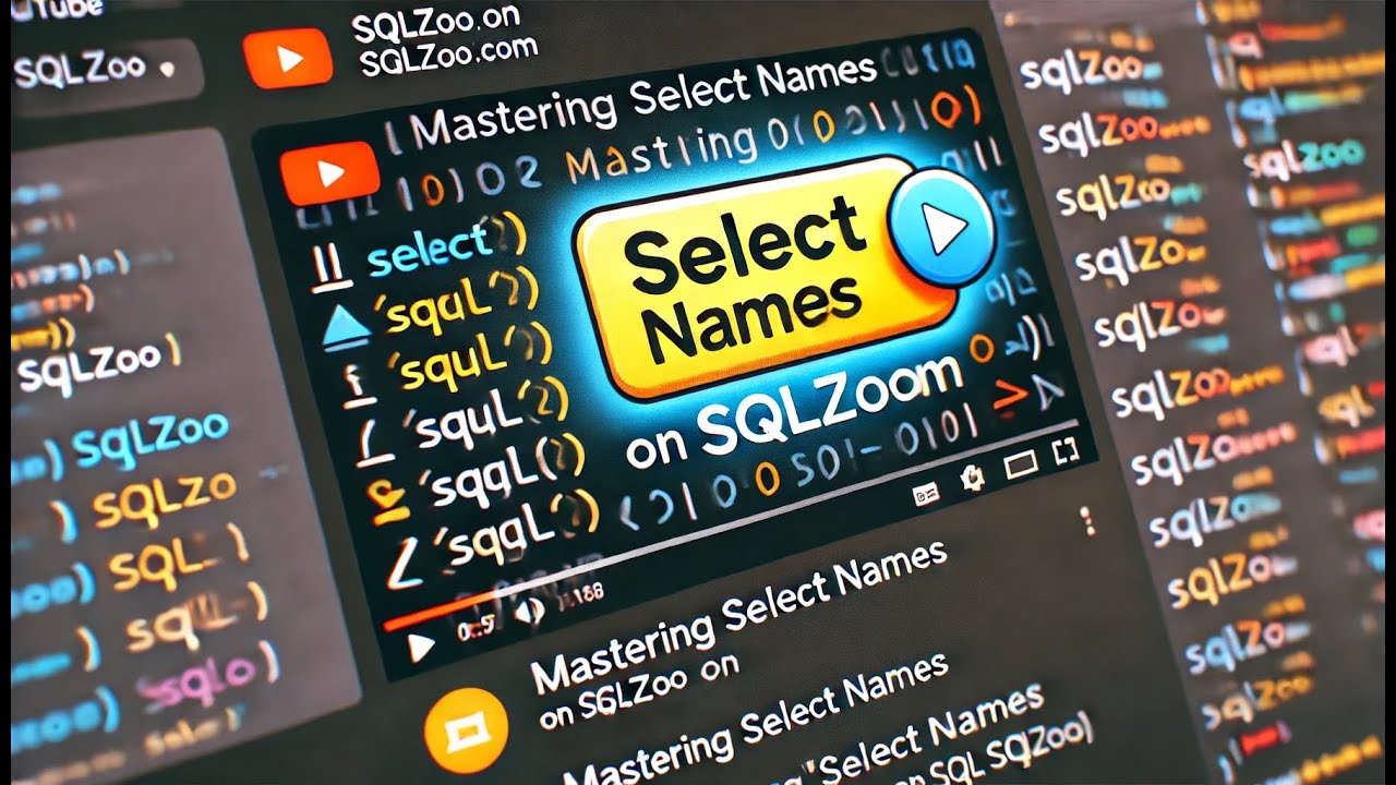 Learn SQL SELECT Queries for Names | SQLZOO Tutorial
