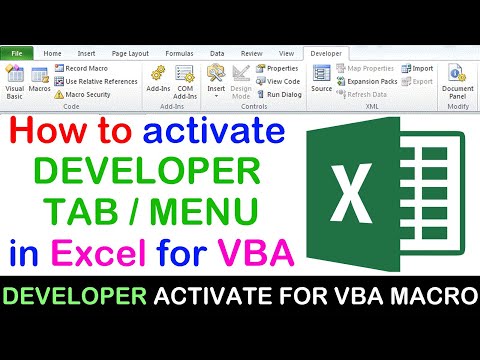 Learn How to activate Developer Tab in Excel Developer tab in excel - Mind Luster