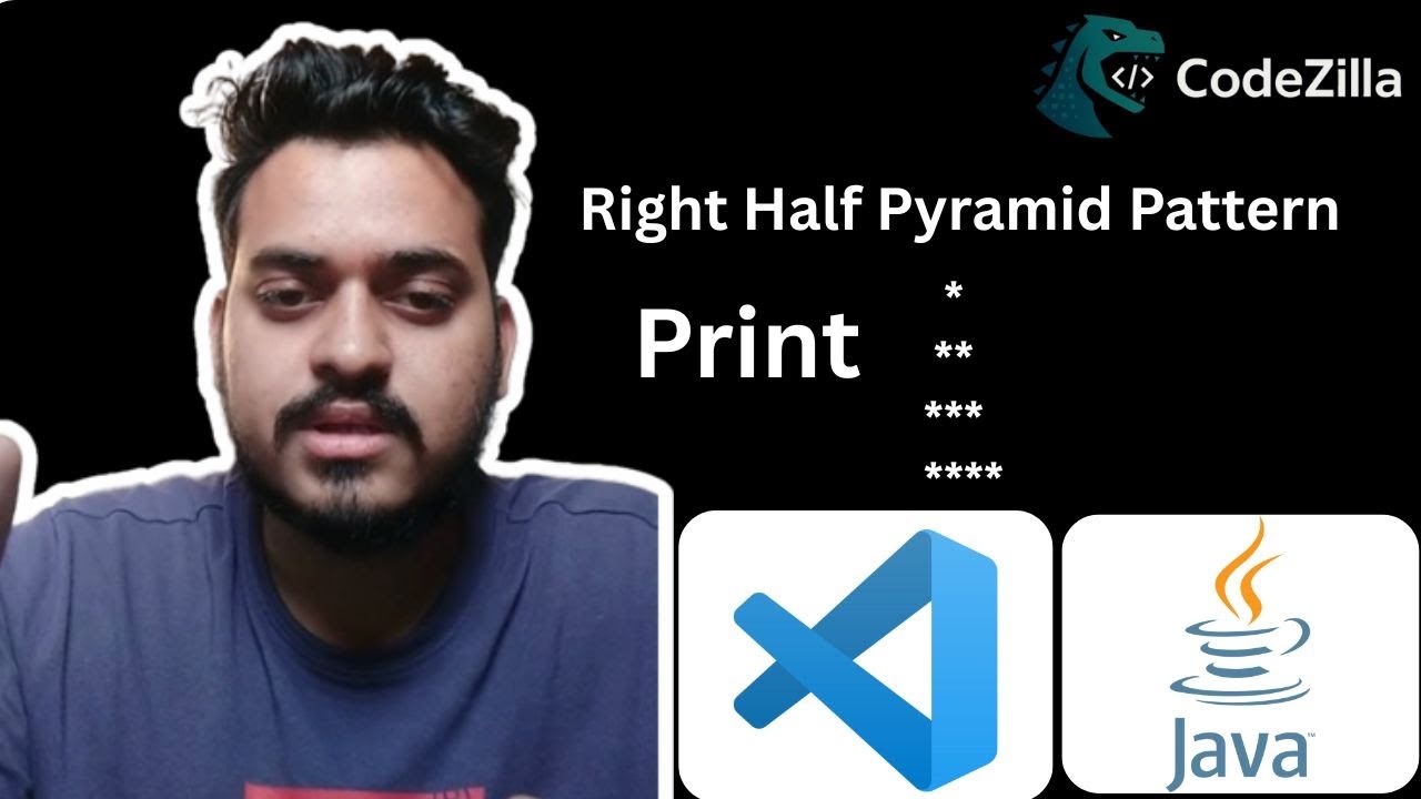 Java Program to Print Right-Aligned Half Pyramid Pattern | Star Pattern in Java