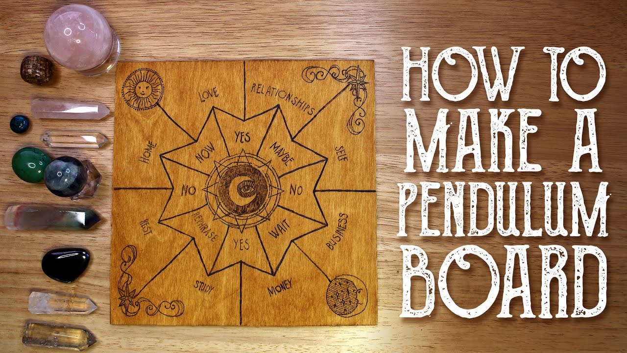 How to Make a Pendulum Board for Fortune Telling & Divination - Magical Crafting - Witchcraft