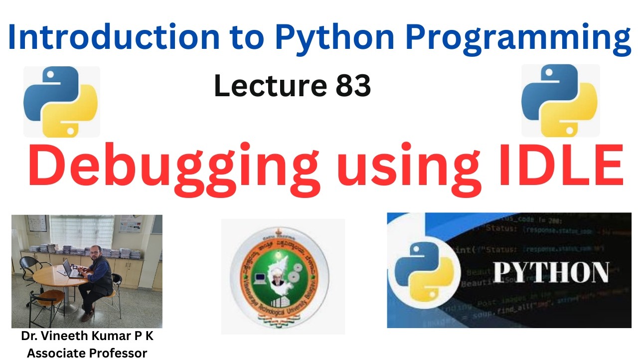 Debugging using IDLE  Introduction to python programming