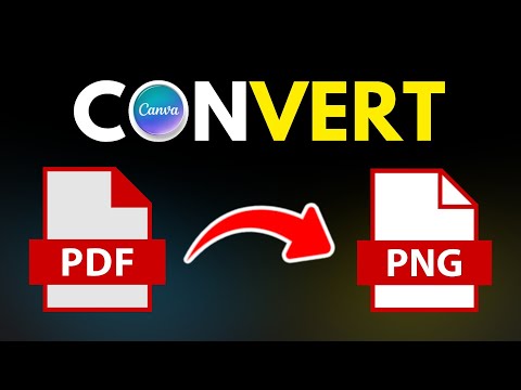 How to Convert PDF to PNG for FREE with Canva