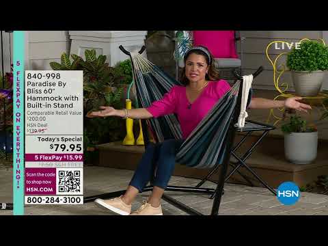 Paradise By Bliss 60" Hammock with Builtin Stand