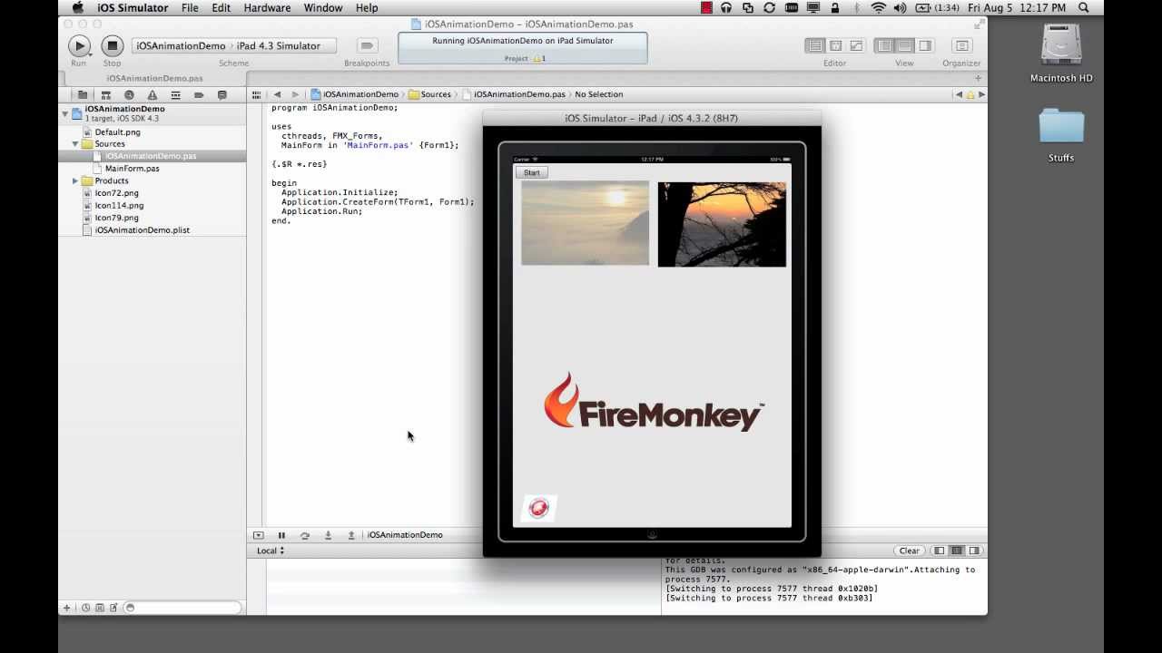Delphi XE2 and FireMonkey Application on Windows, Mac and iOS