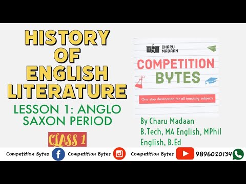 Anglo Saxon Period: History of English Literature Video Lecture - Crash ...