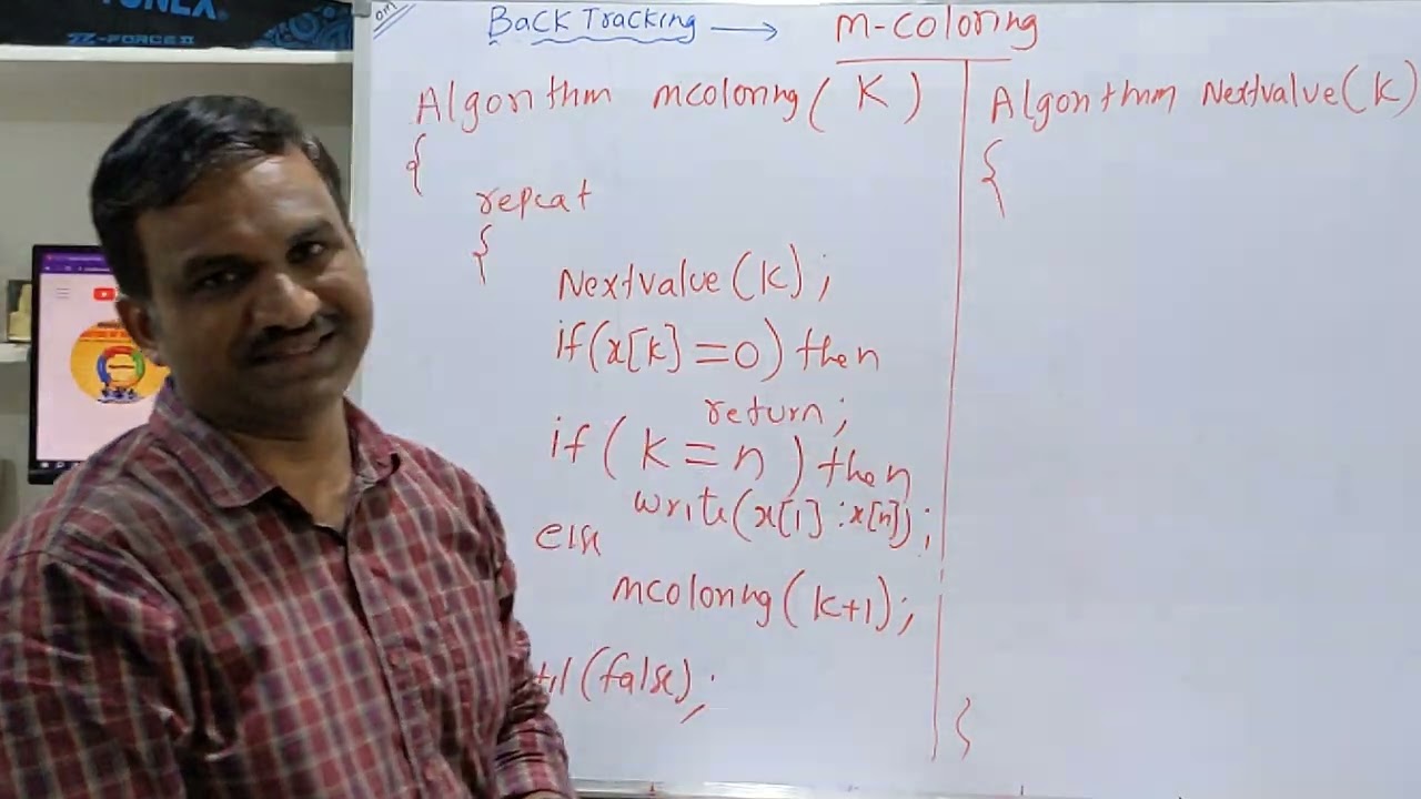 MColoring or Graph Coloring Algorithm  -BackTracking -DAA - Design and Analysis of Algorithms