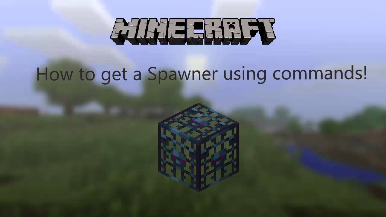 How to get a Spawner using commands! - Minecraft
