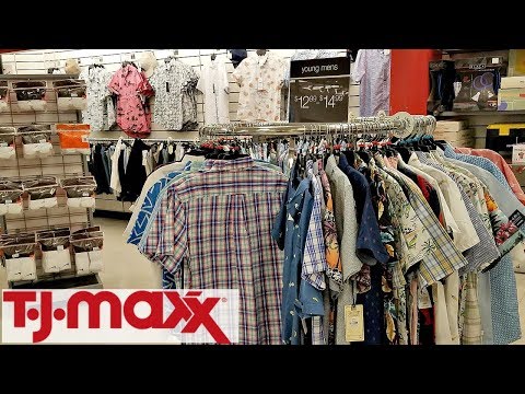 SHOP WITH ME TJ MAXX MENS YOUNG MEN'S CLOTHING WALK THROUGH VOLCOM POLO GROOMING WALK THROUGH 2018