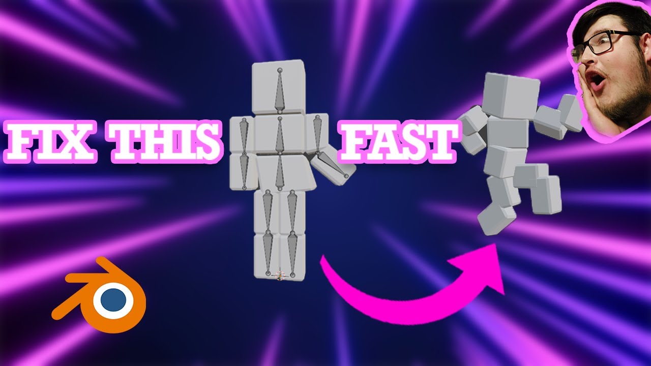 Fix Blender Low Poly Character Rig When Using With Automatic Weights
