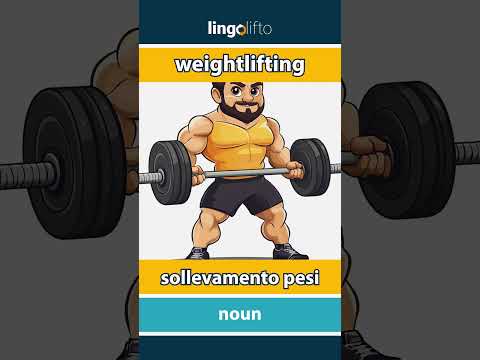 🇬🇧🇮🇹 weightlifting - sollevamento pesi : learn English : impariamo l'inglese : vocabulary builder