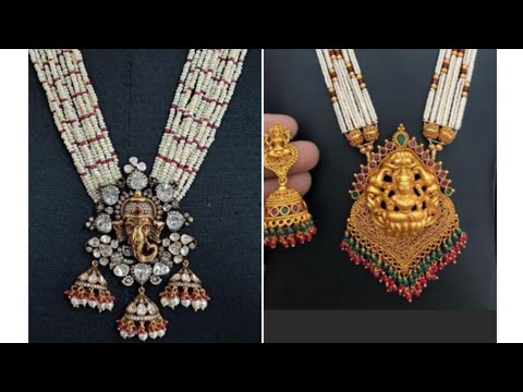 beaddesigns#latestpearldesigns#pearldesigns#muthyam chain#pearlchain