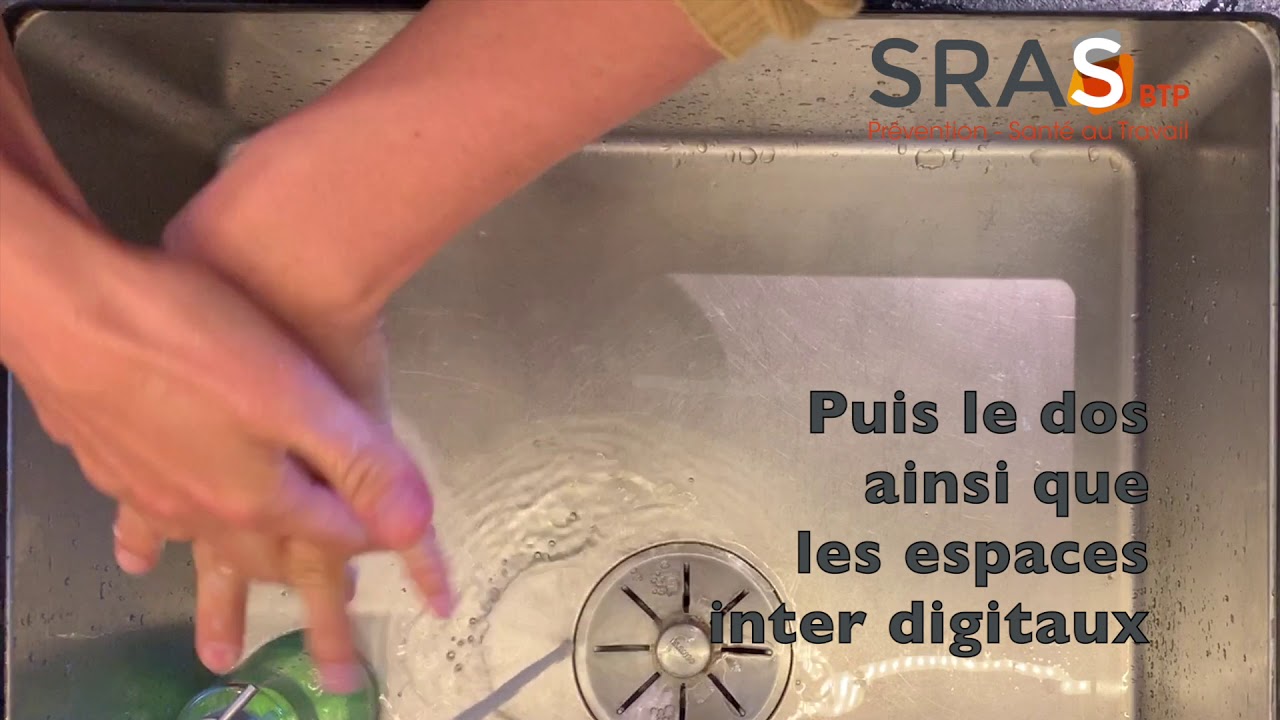 SRAS BTP   Lavage des mains