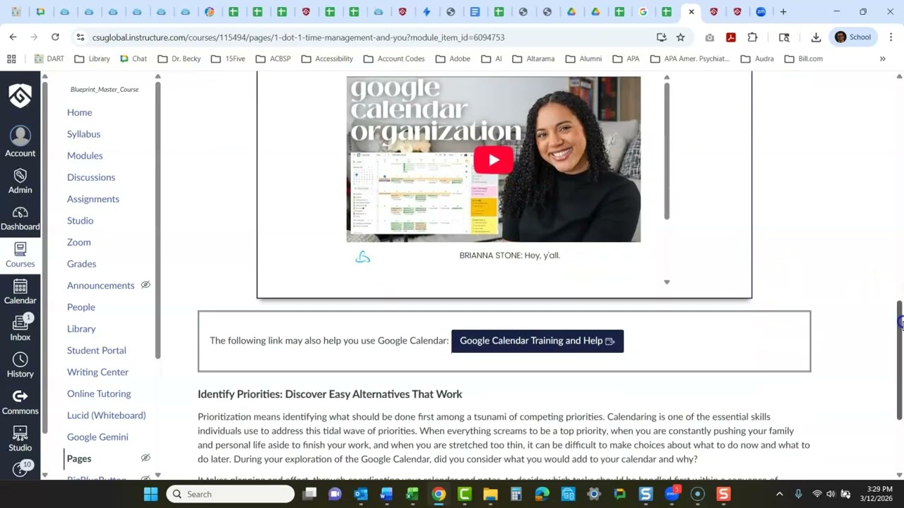 CSU Global Modules and Interactive Lectures