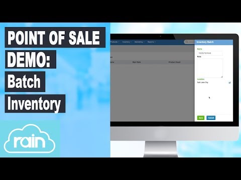 Retail POS (point of sale) Demo: Batch Inventory