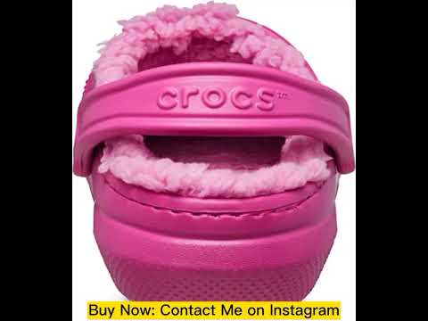 Crocs Unisex-Adult Men's and Women's Classic Lined Clog | Fuzzy Slippers | Buy Now