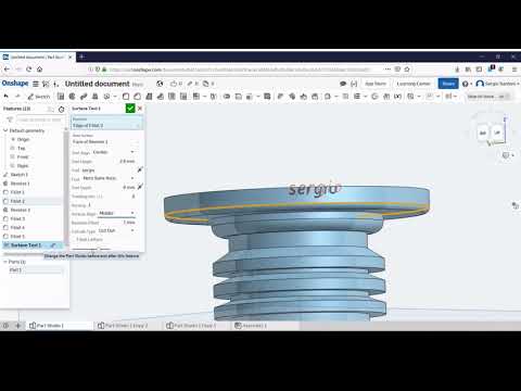 Tutoriales modelado: Engranajes, tornillos y texto en surperficies curvas