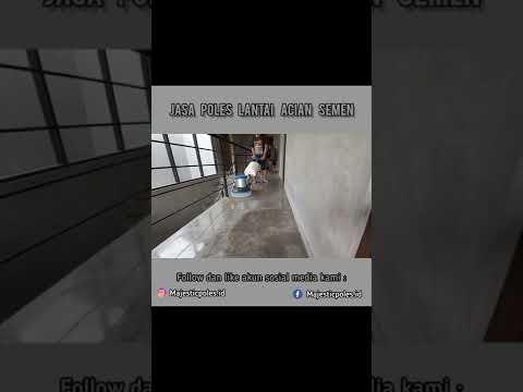 Jasa poles lantai Industrial | Acian Semen | Beton Concreate | Floor Hardener #expose #jasa
