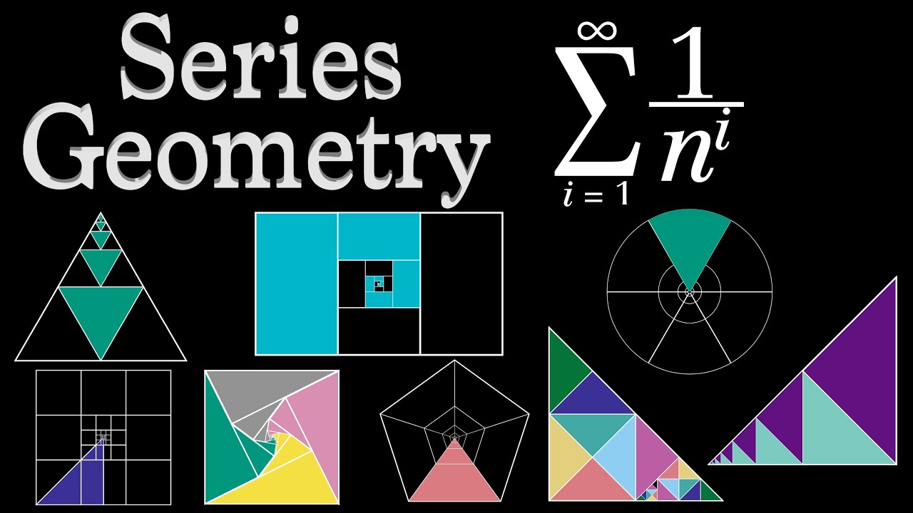 Beautiful Geometry behind Geometric Series (8 dissection visual proofs without words) #math #series