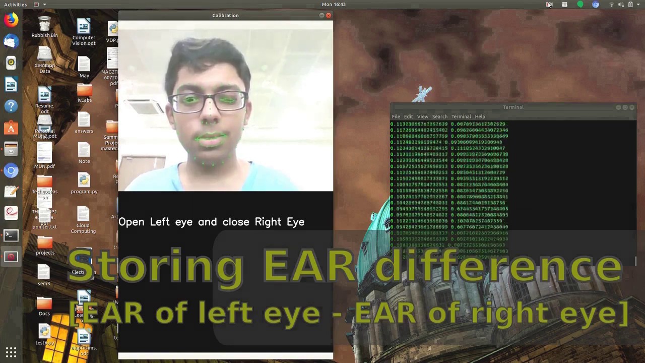 CURSOR CONTROL USING FACE GESTURES