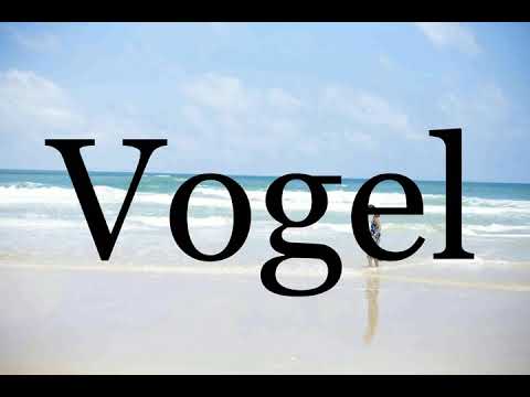 How To Pronounce Vogel🌈🌈🌈🌈🌈🌈Pronunciation Of Vogel