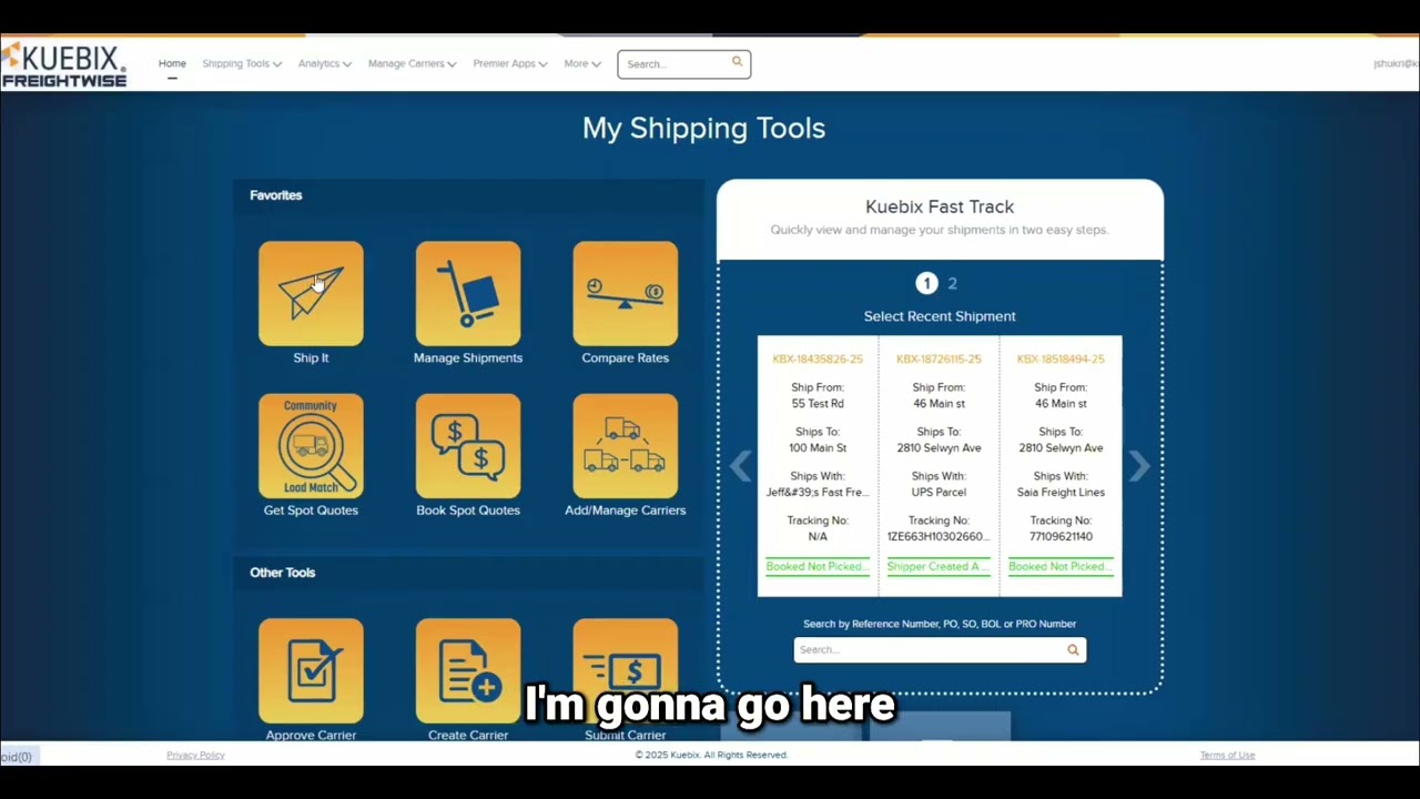 OnKue by Kuebix TMS 5 Minute Demo
