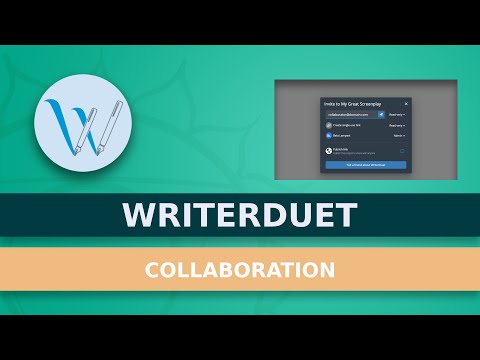 Sharing Your Project For Collaboration In WriterDuet