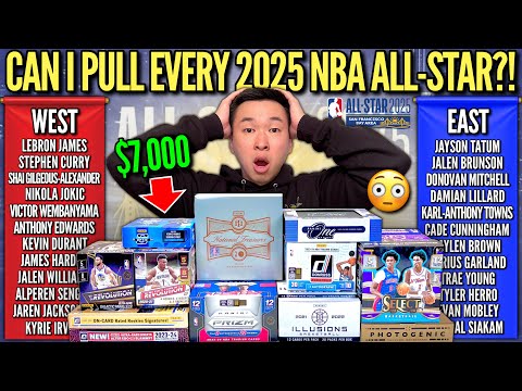 Can I pull a card of EVERY 2025 NBA ALL-STAR from $7,000 BASKETBALL PACKS (CRAZY)?! 😱🔥
