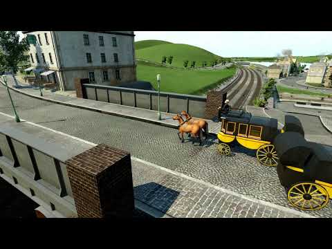 Transport Fever - GWR steam train mods + GWR Map 2 - 2