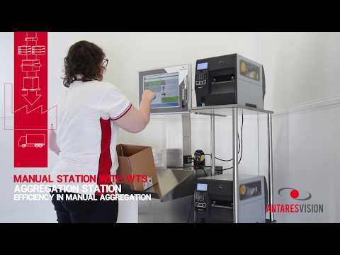 Antares Vision Group | Manual Station with WTS / Aggregation Station