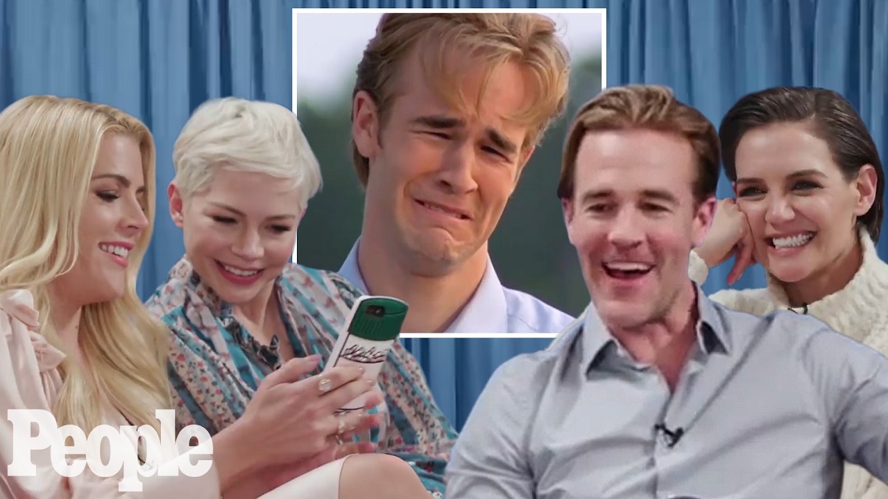 James Van Der Beek Reacts to the 'Dawson Crying' Meme with Katie Holmes, Michelle Williams & More