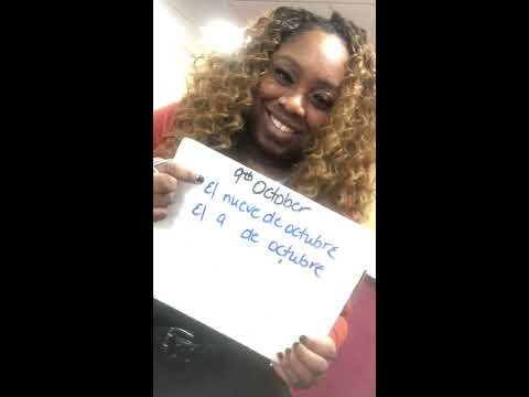 Escribir la fecha en español-Write the date in Spanish