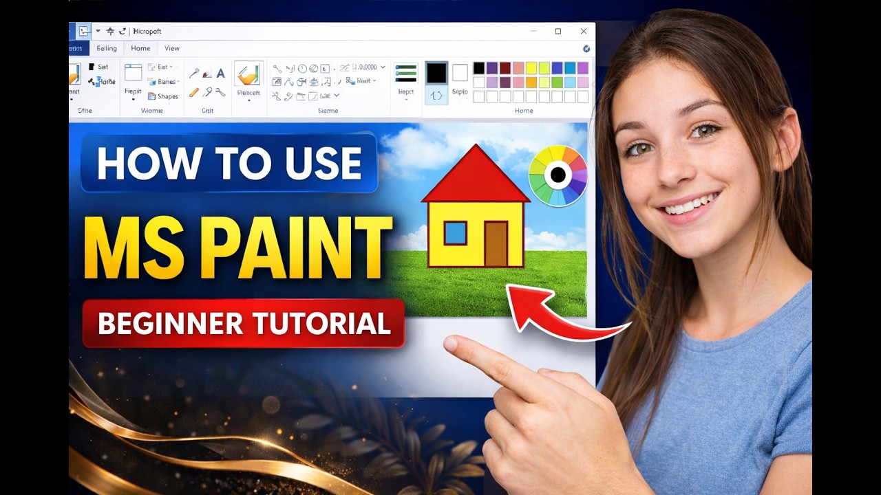 Microsoft Paint Tutorial for Beginners | How to Use MS Paint Step by Step