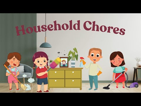 Exploring Household Chores for Kids | Clean up is Fun | Nursery Rhymes for Kids|Little Pineapple Bun