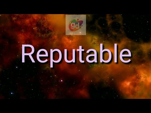Reputable Opposite/Antonym Word with Meaning//Googul Dictionary//