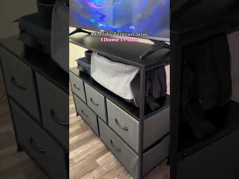 Affordable Furniture Alert: Stylish Drawers & Shelf Combo! #mydepot