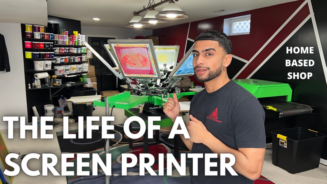 The Entire SCREEN PRINTING Process From Start To Finish | Step By Step Process